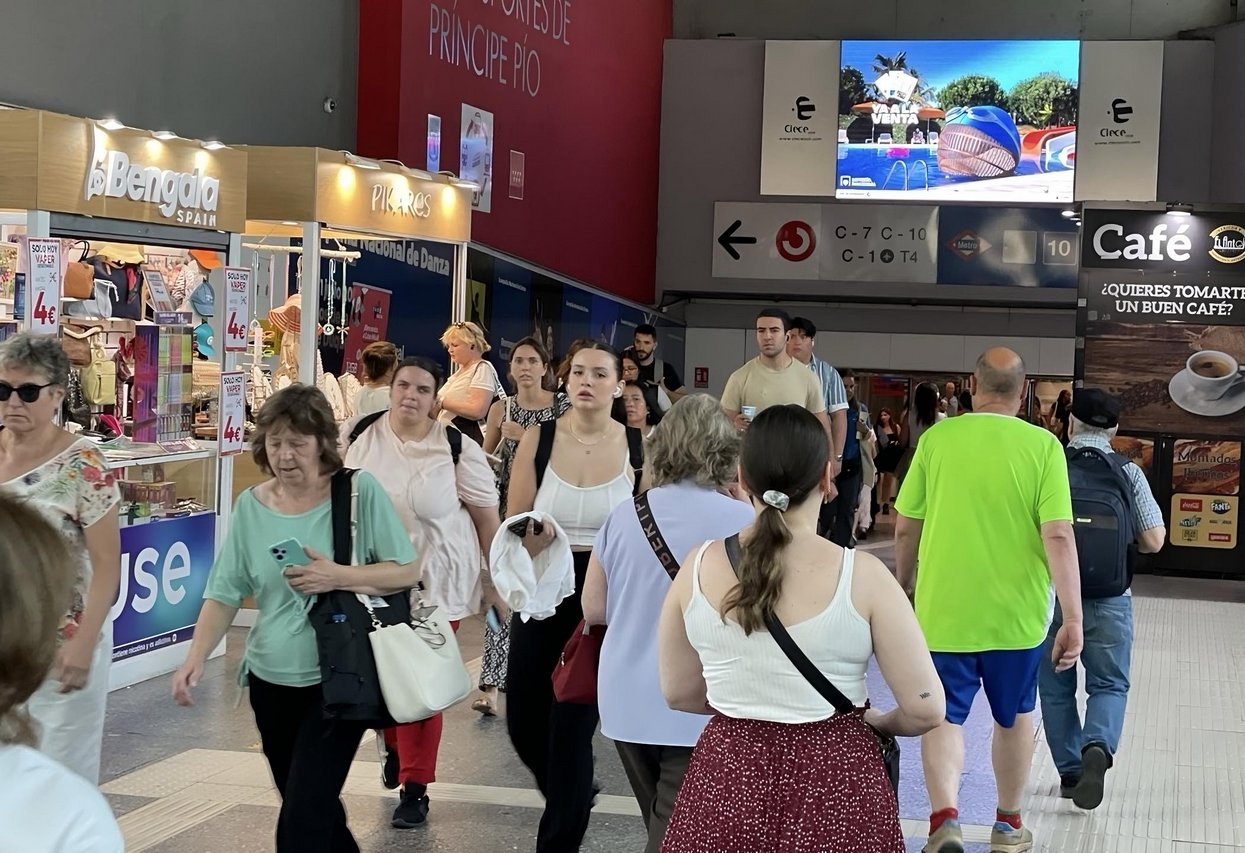 Clece OOH. Publicidad exterior DOOH. Intercambiadores Madrid